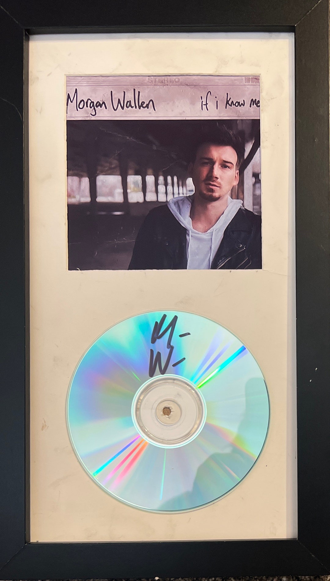 Morgan Wallen Signed Framed CD W Cover Photo N 7x13 - Etsy