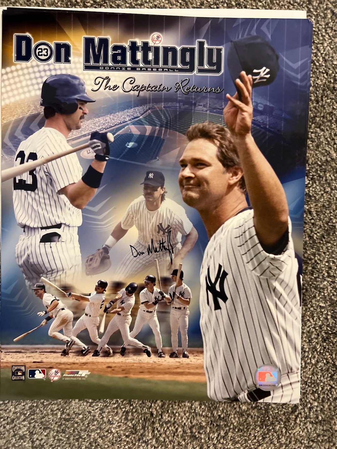 Don Mattingly New York Yankees THE CAPTAIN Signed 11x14 Composite Photo ...