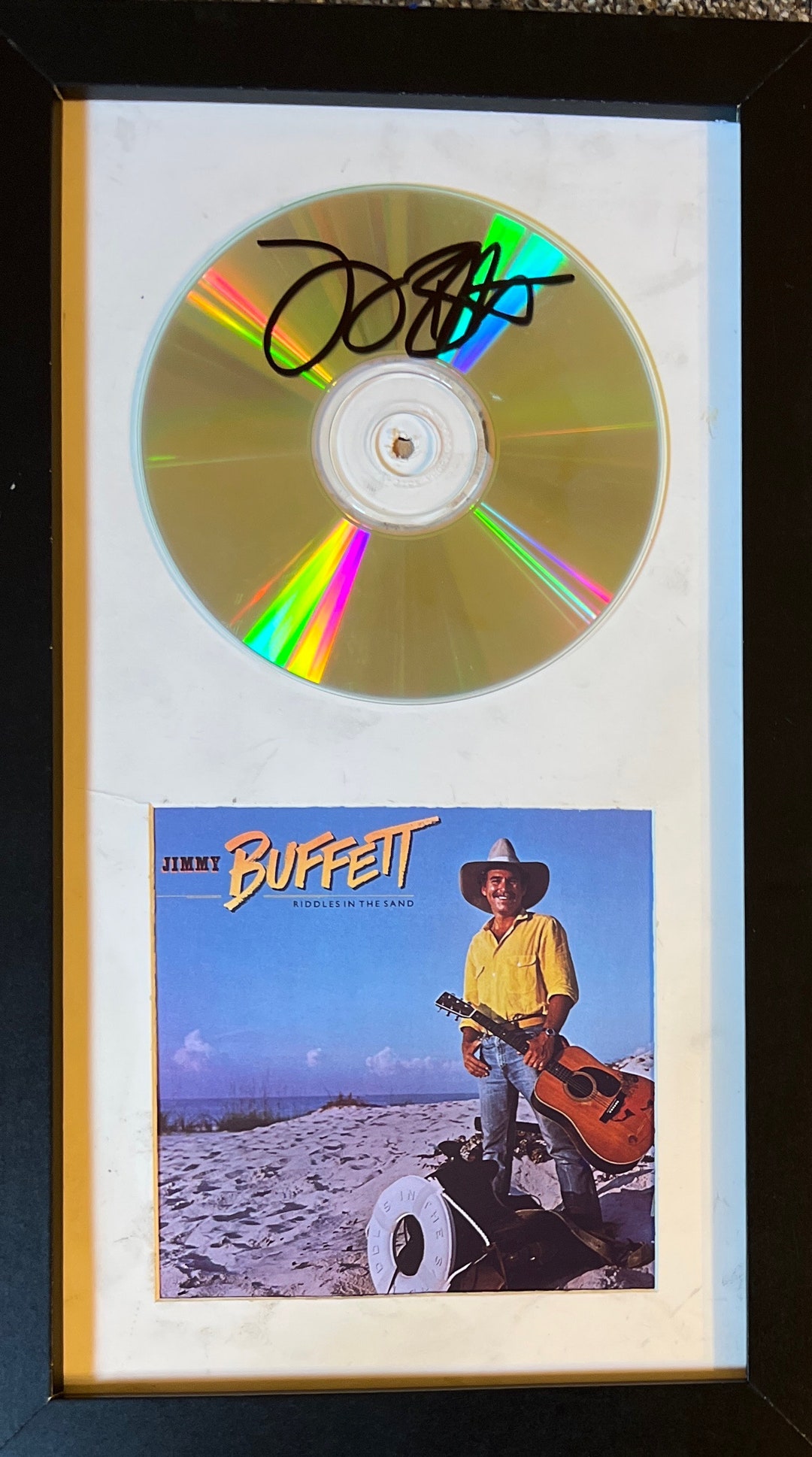 Jimmy Buffett Signed Framed CD W/cd Cover 12x7 Margaritaville - Etsy