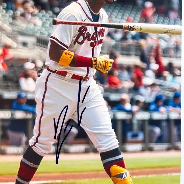 Acuna Jr. Autographed Bat - Etsy