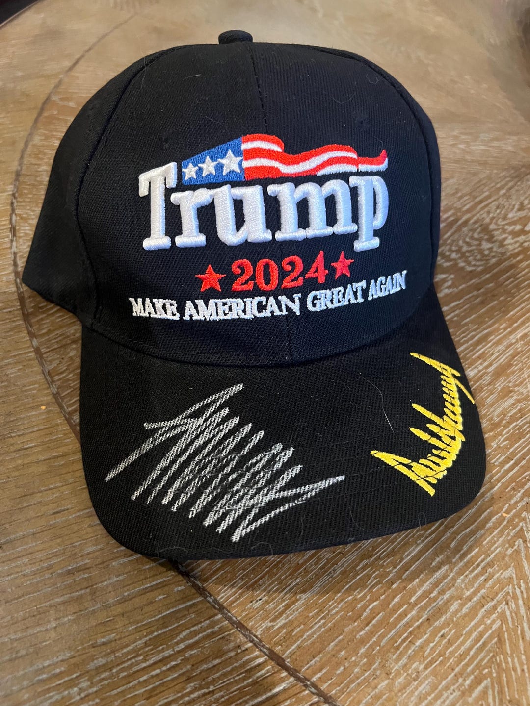 President Donald J. Trump Signed Black MAGA 2024 Hat - Etsy