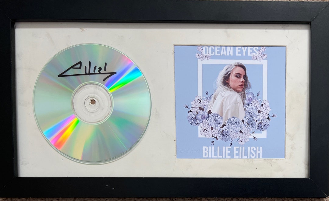 Billie Eilish Signed Framed CD W CD Cover Photo 7x13 - Etsy