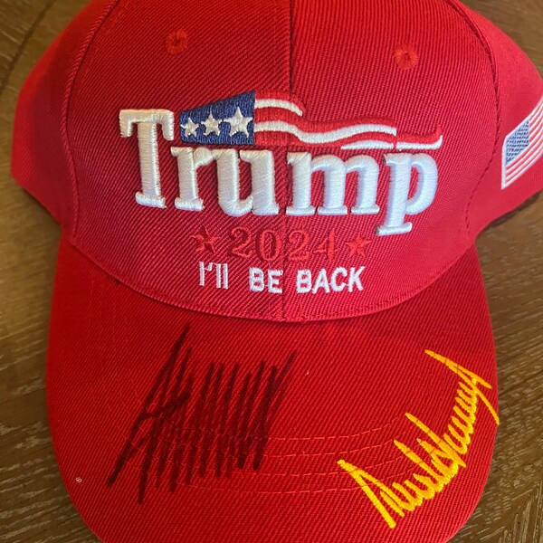 Trump Signed Hat - Etsy