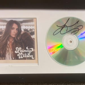Lainey Wilson Signed Framed CD W/ Cover Photo 7x13 - Etsy