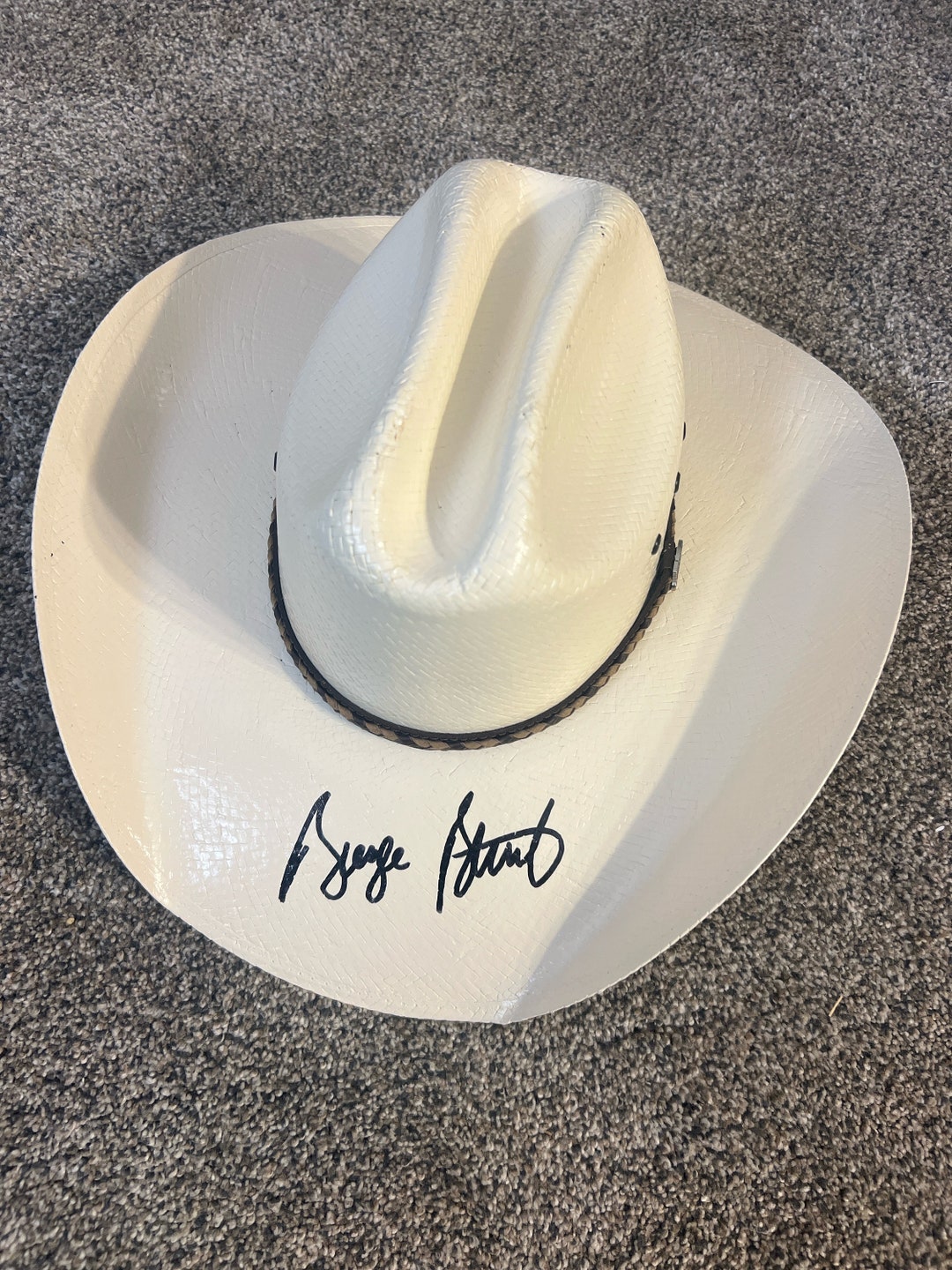 George Strait Signed White Cowboy Hat - Etsy