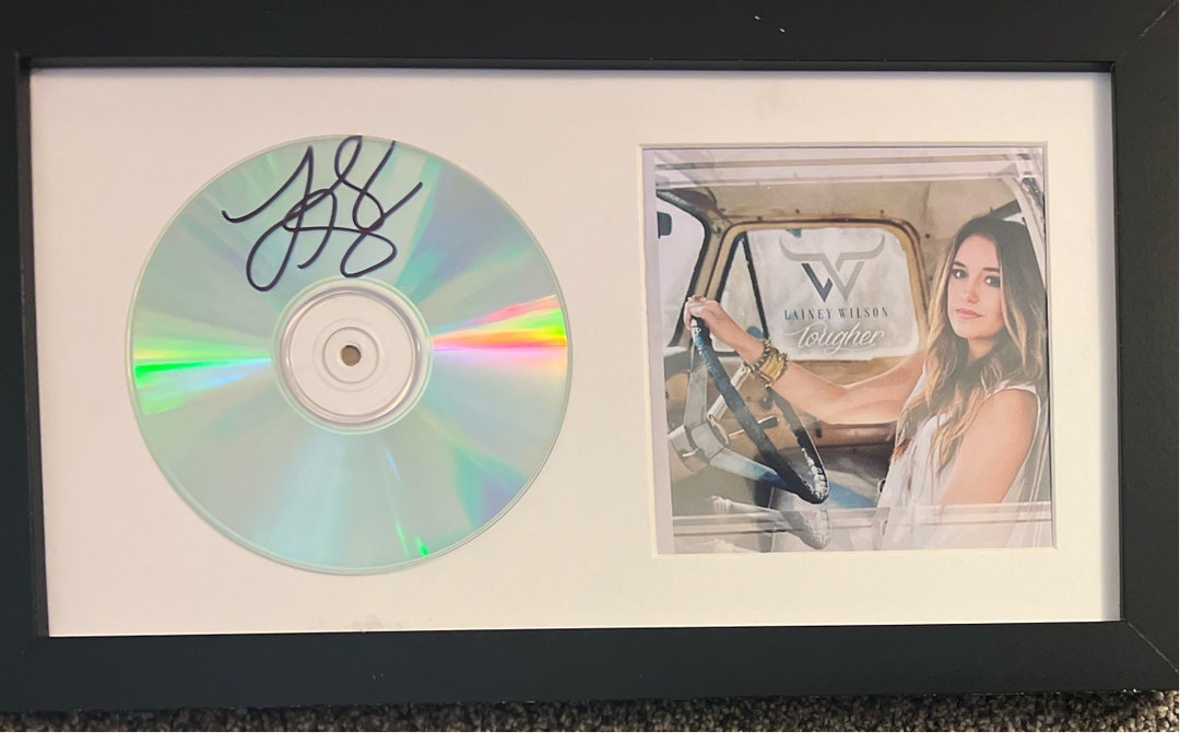 Lainey Wilson Signed Framed CD W/ Cover Photo 7x13 Tougher - Etsy