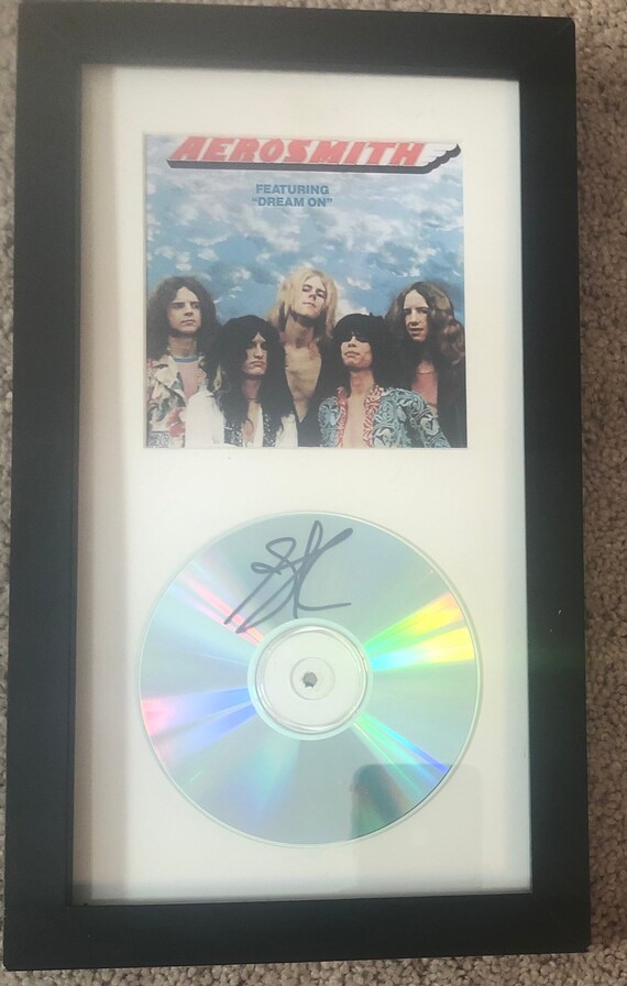 Steven Tyler Aerosmith Signed Framed CD W Cover Photo 7x13 - Etsy UK