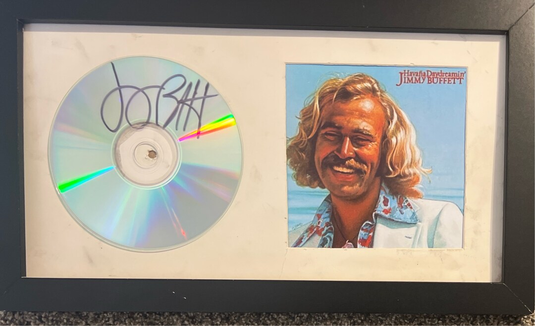 Jimmy Buffett Signed Framed CD W/cd Cover 12x7 Havana Daysreamin - Etsy