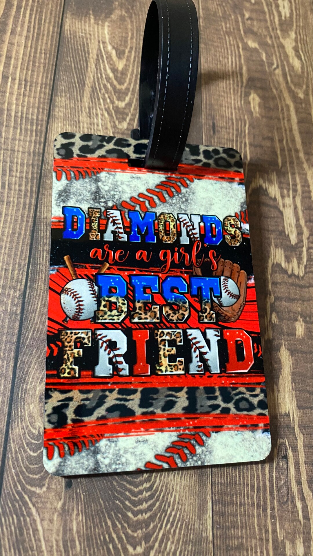 Personalized Baseball Bag Tag, Sports Bag Tag, Baseball Team Keychain ...