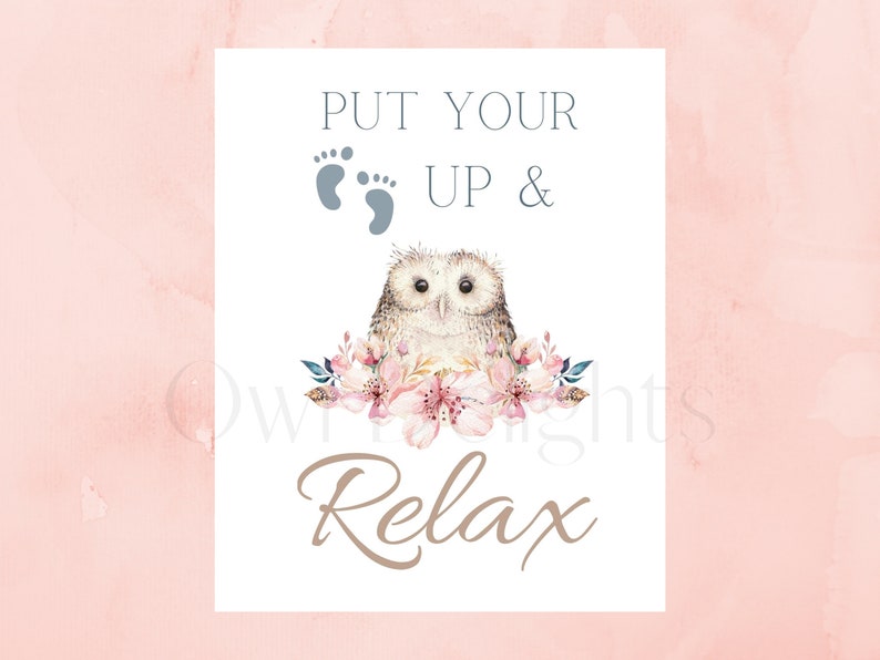 Put Your Feet up and Relax PRINTABLE Wall Art INSTANT | Etsy