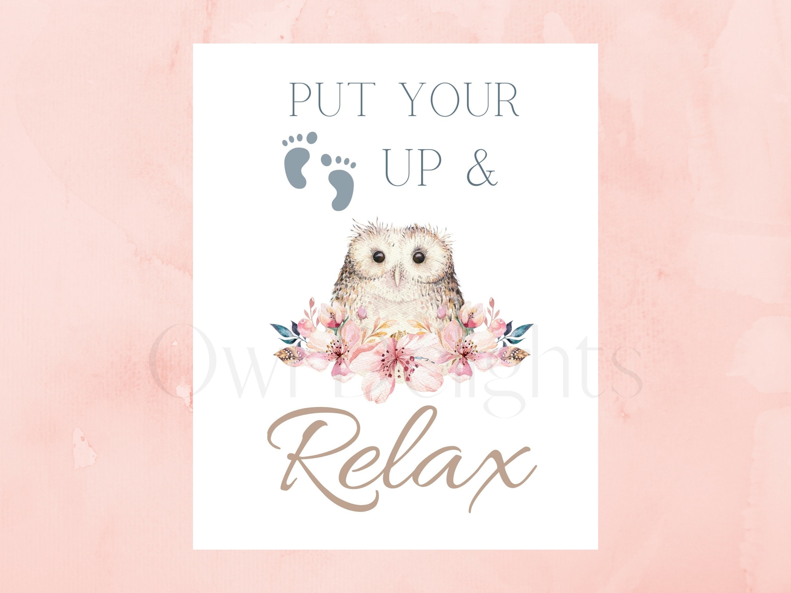Put Your Feet up and Relax, PRINTABLE Wall Art, INSTANT Download, Guest ...