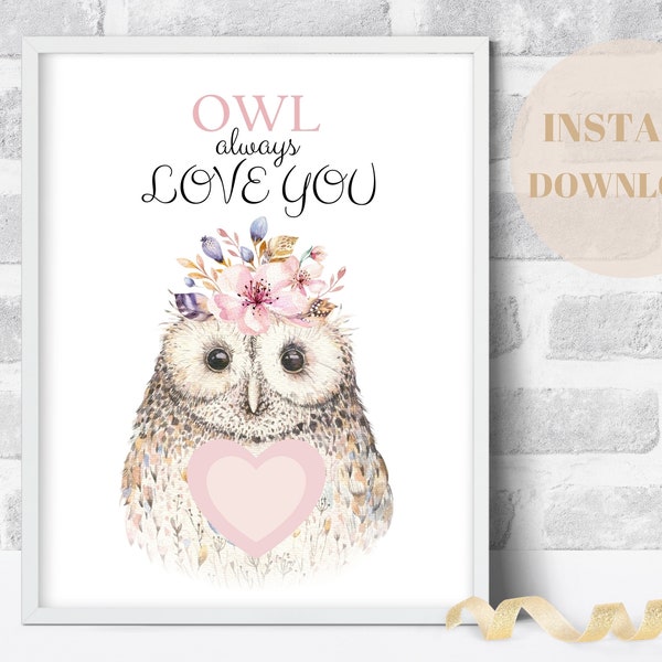 Owl Always Love You Print - Etsy