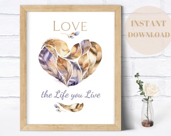 Inspiring Life Poster PRINTABLE - Etsy