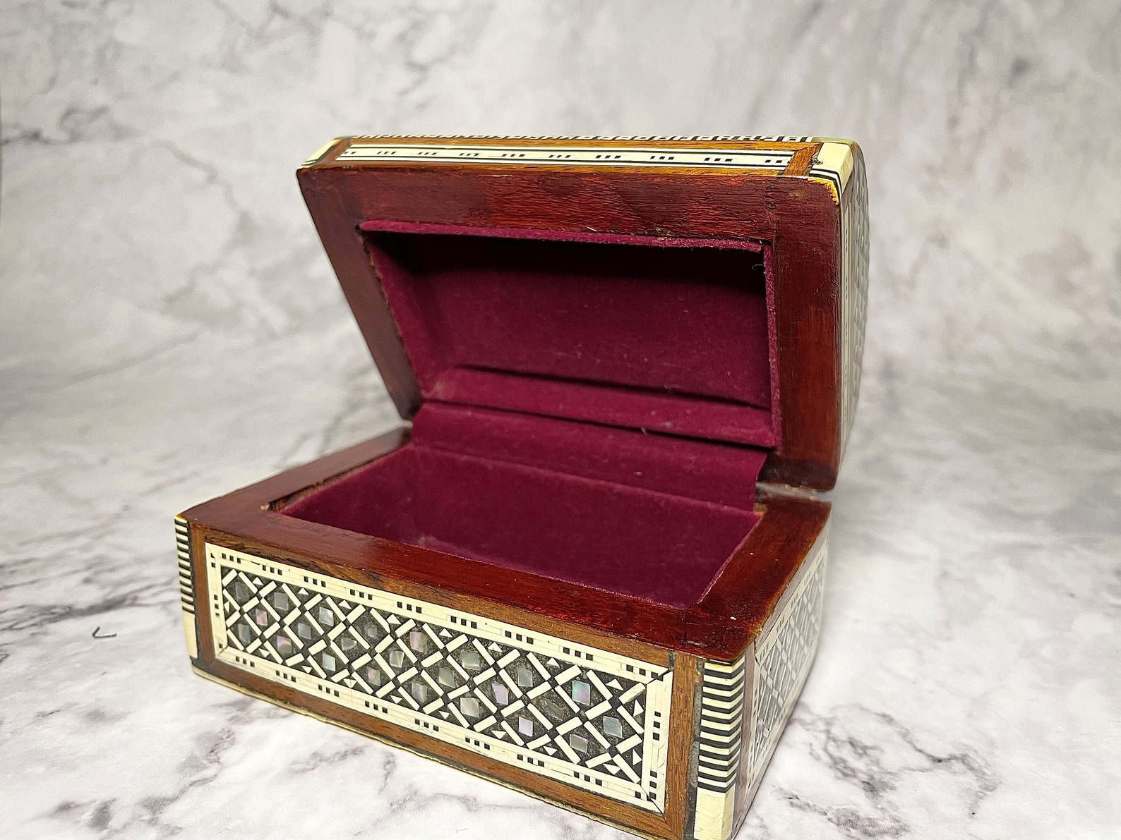 Vintage Small Inlay Box, Trinket Box,jewellery Box - Etsy