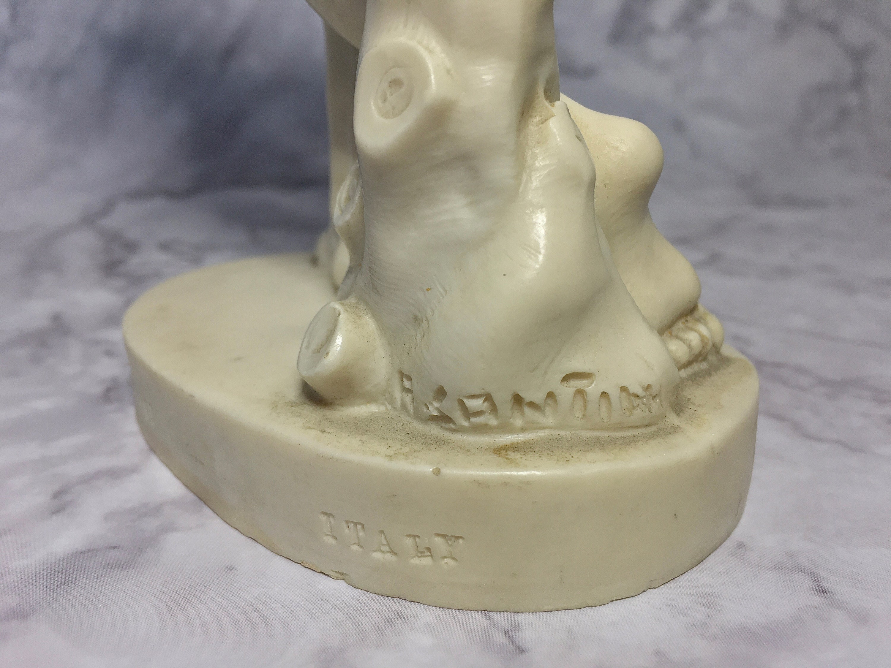 Vintage A. Santini Resin Sculpture "discobolo", Italy - Etsy