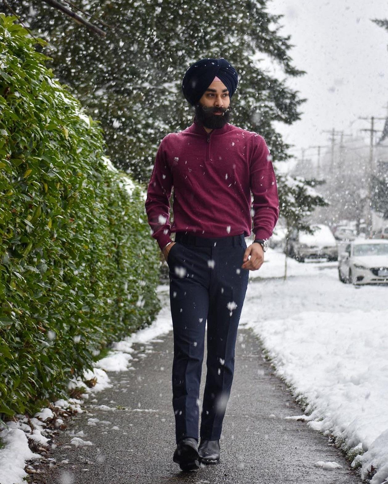 Sikh Turban - Black Turban | Voile Turban | 100% Cotton | Turban Fabric ...