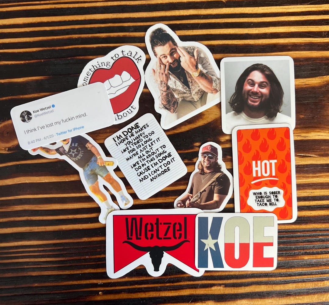 Koe Wetzel Sticker Pack - Etsy