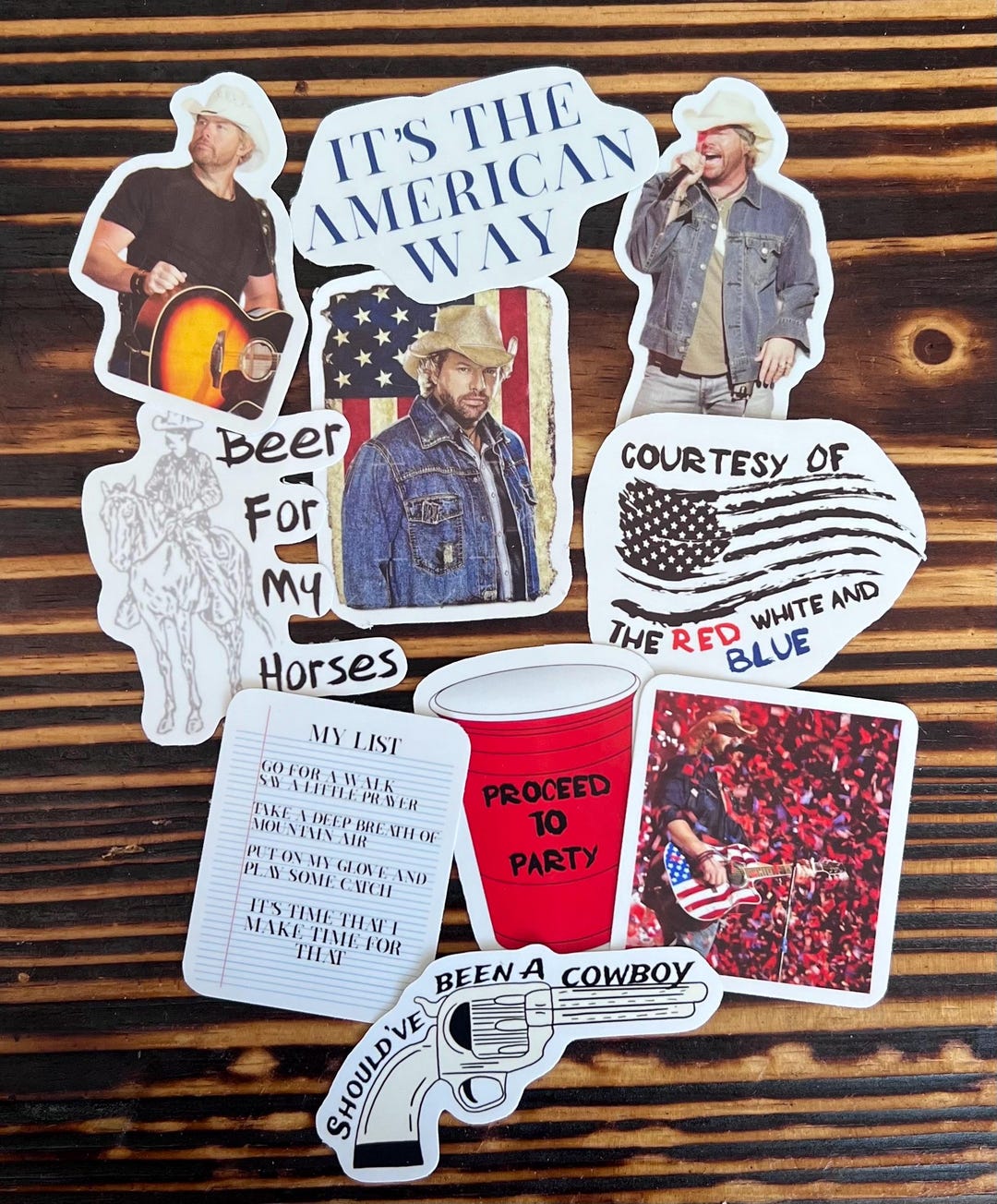 Toby Keith Sticker Pack - Etsy