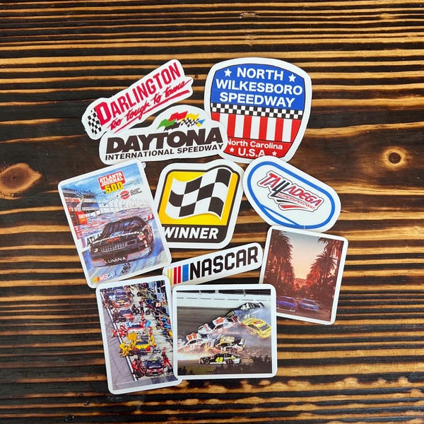 Nascar Stickers - Etsy
