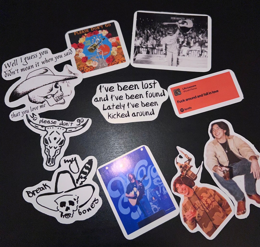 Wyatt Flores Sticker Pack - Etsy