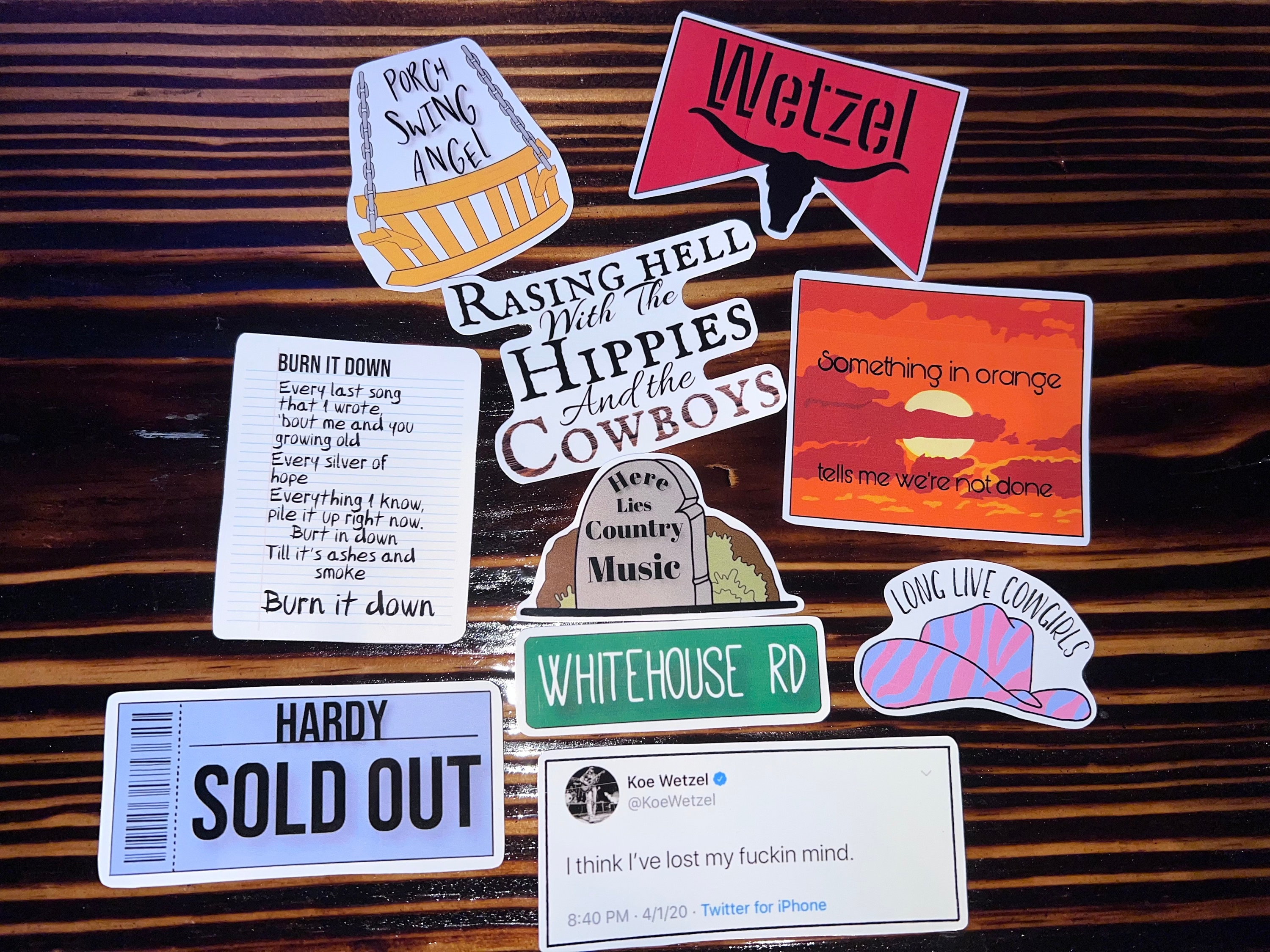 Country Artist Sticker Pack 1 - Etsy