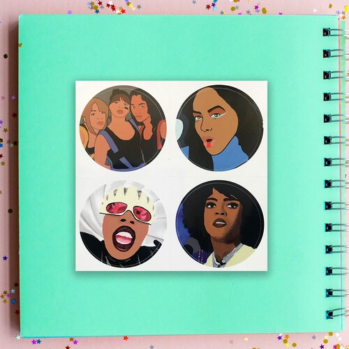 90's R&B Stickers Black Girl Magic Sticker 90's | Etsy