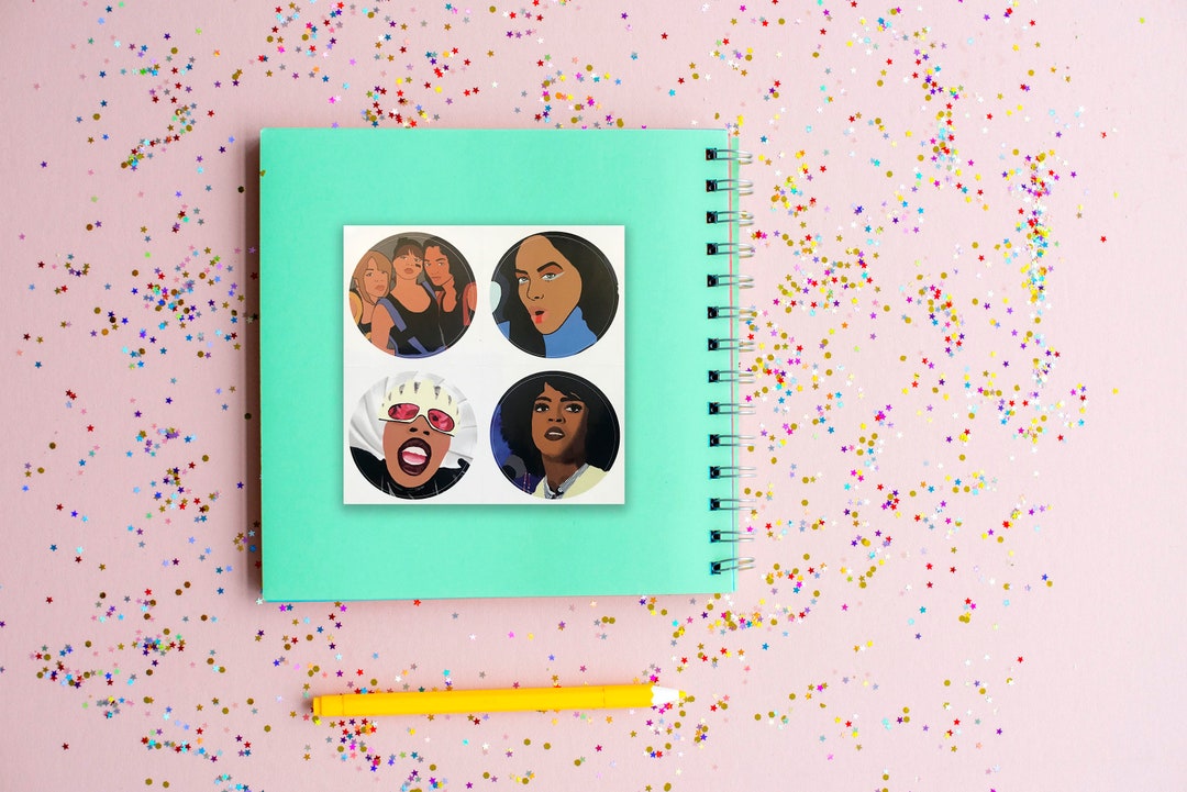 90's R&B Stickers | Black Girl Magic Sticker | 90's Hip Hop | Laptop ...