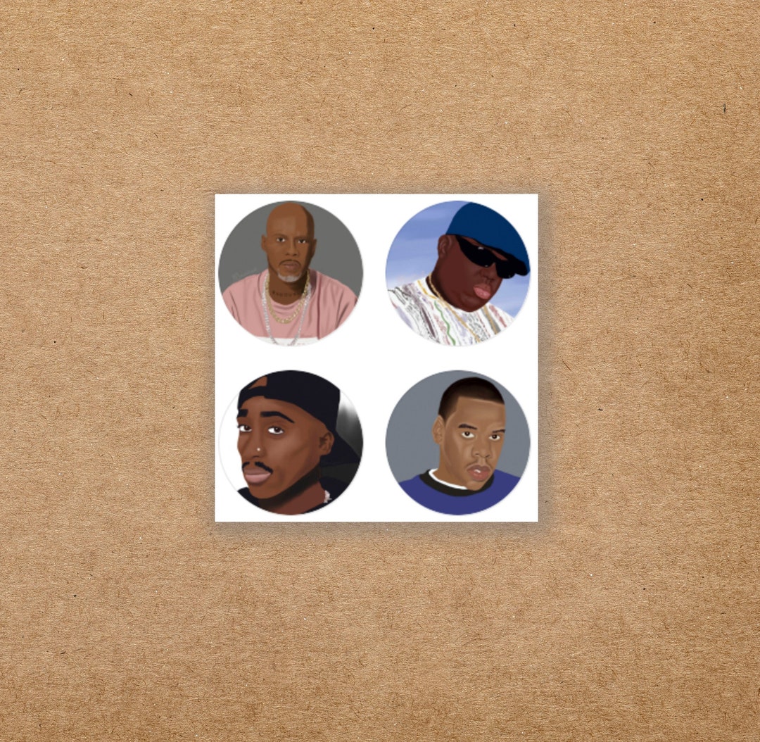 90's Rap Stickers | 90's Rapper Sticker | 90's Hip Hop | Laptop Sticker ...