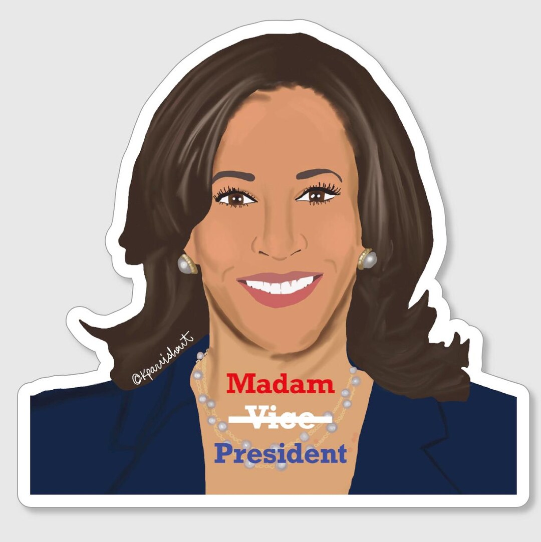 Kamala Harris Sticker Madam Vice President Sticker Future President ...