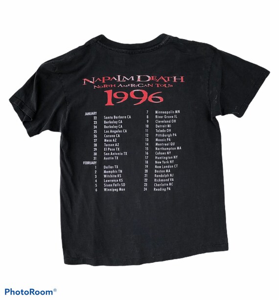 Vintage Napalm death North American tour 1996 x liqui… - Gem