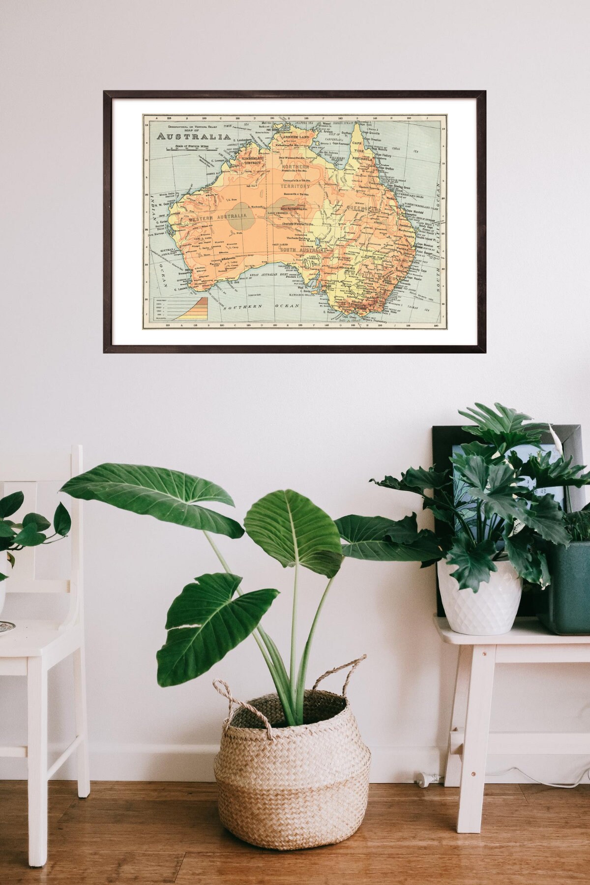 Map of Australia printable map australia poster map poster | Etsy