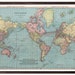 World Map. 1912, Digital Download, Vintage Map, Retro Map, Antique ...