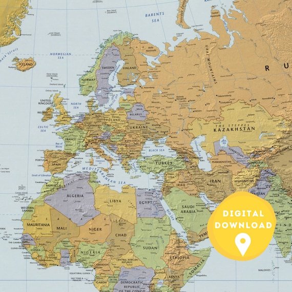 Map Of The World Labeled