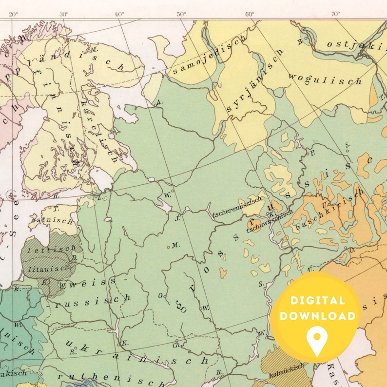 Digital Political Map of Europe 1950s, Printable European Map, Europe ...