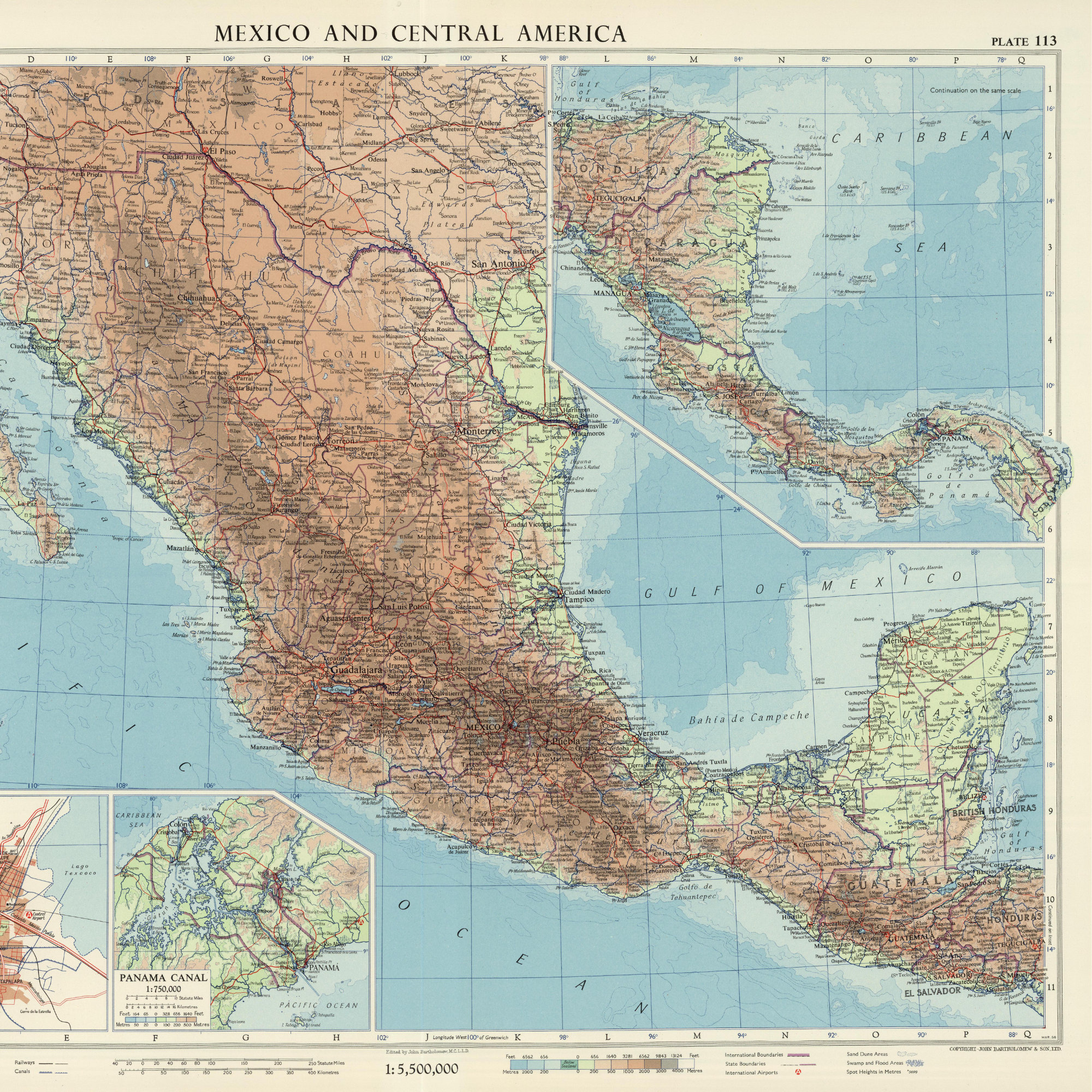 eastern map of mexico