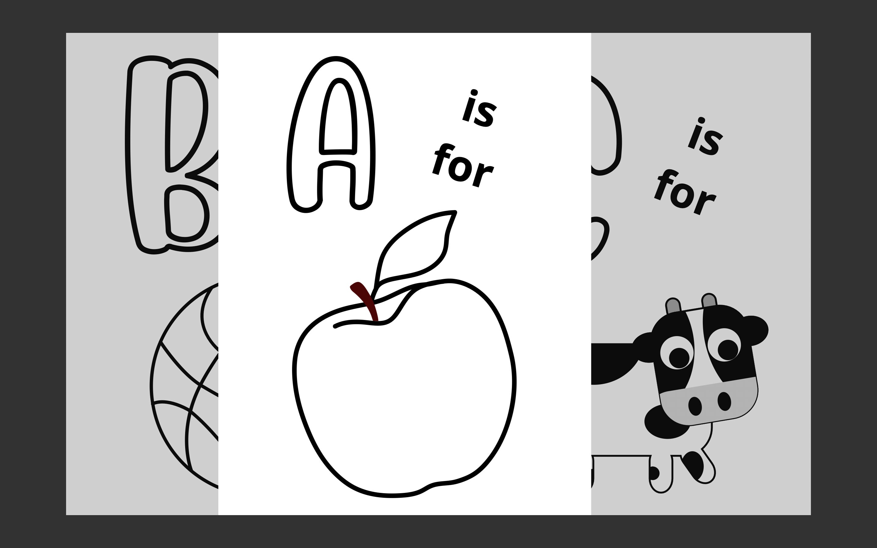 ABC Coloring Sheets - Etsy