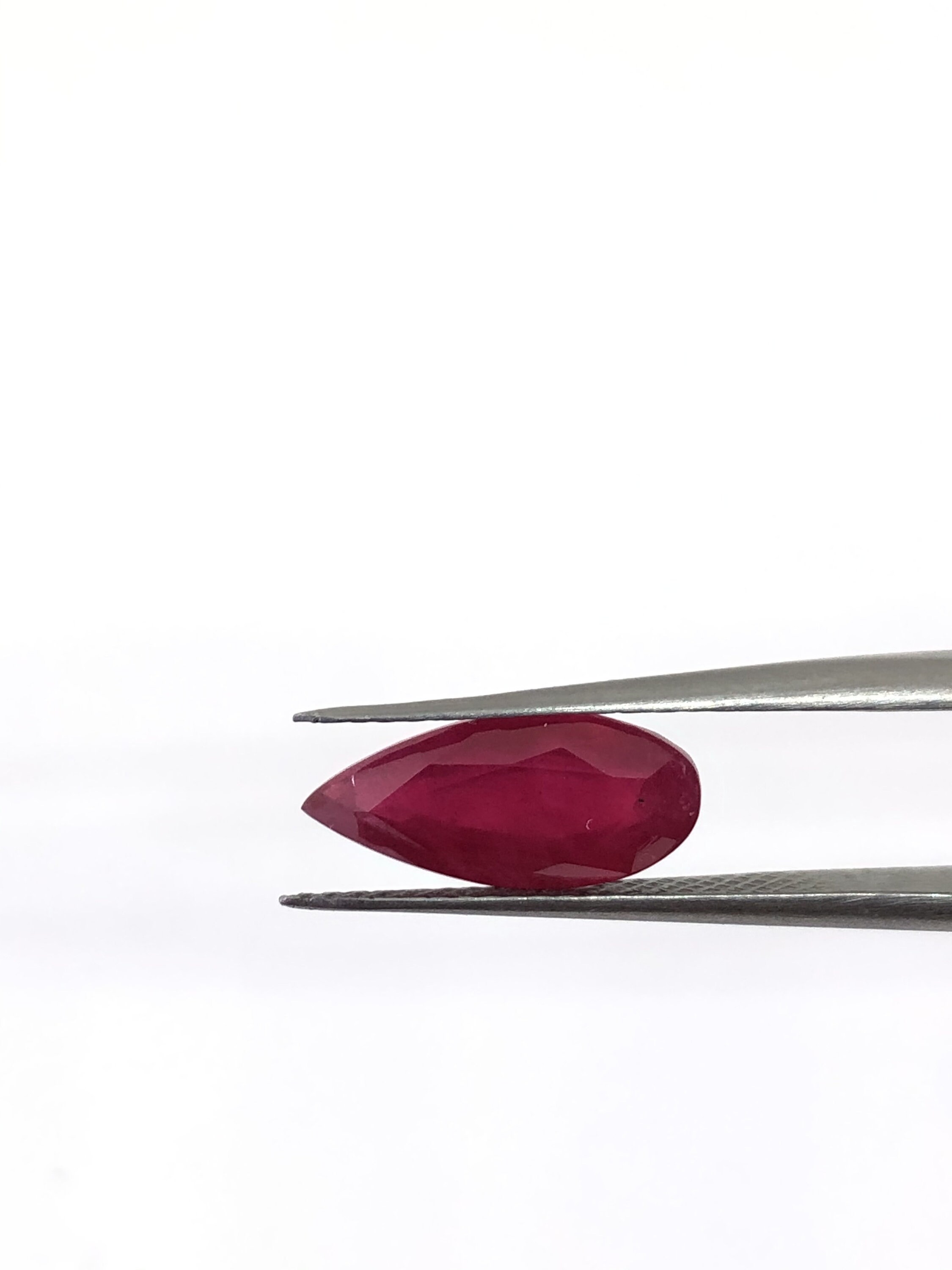 4.08ct Natural Ruby Long Shape Pear Cut Faceted Size 13.5X5.5 - Etsy