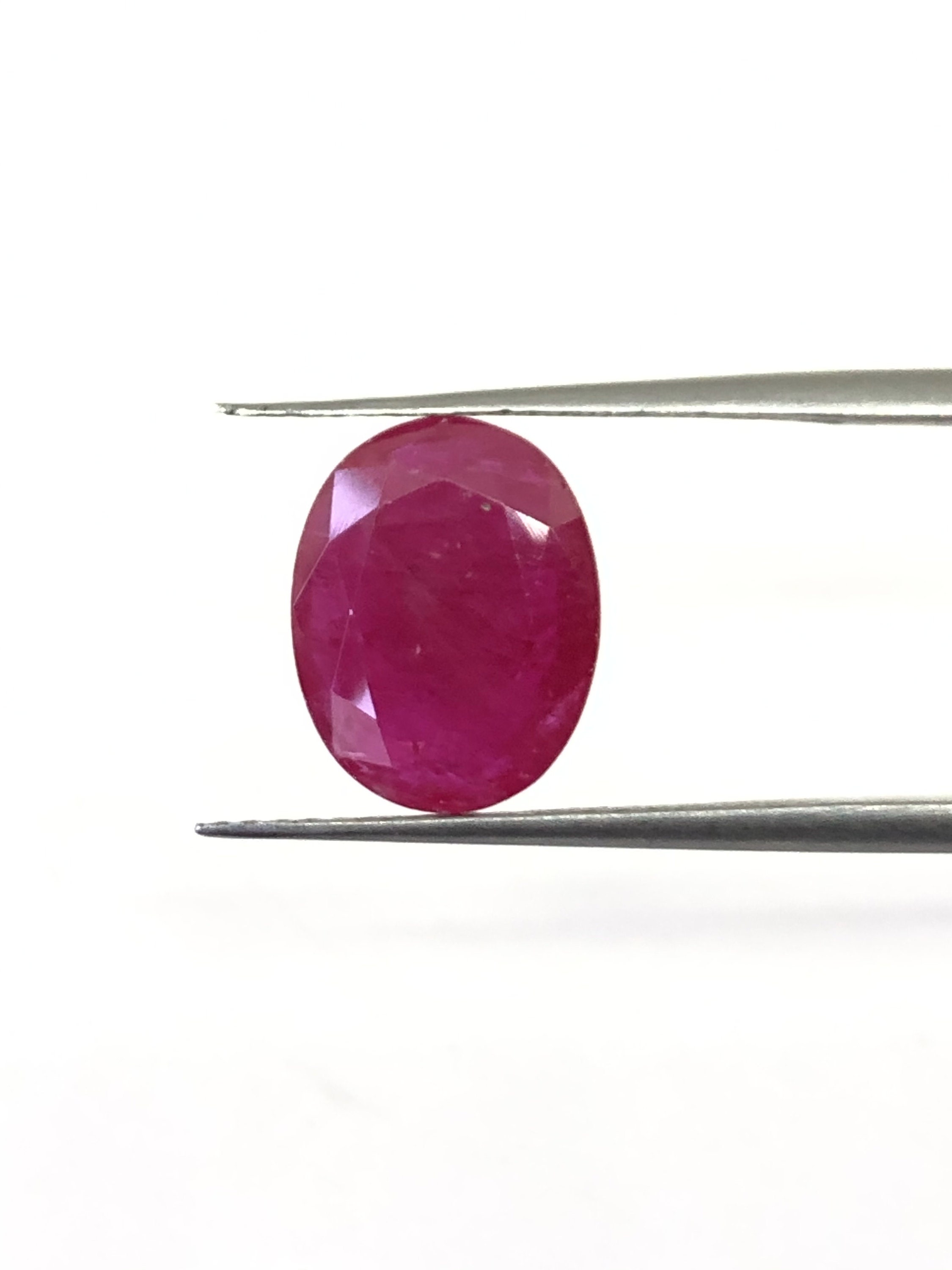 4.16 Ct African Origin Natural Ruby Oval Size 12x9.5 Mm Cut - Etsy UK