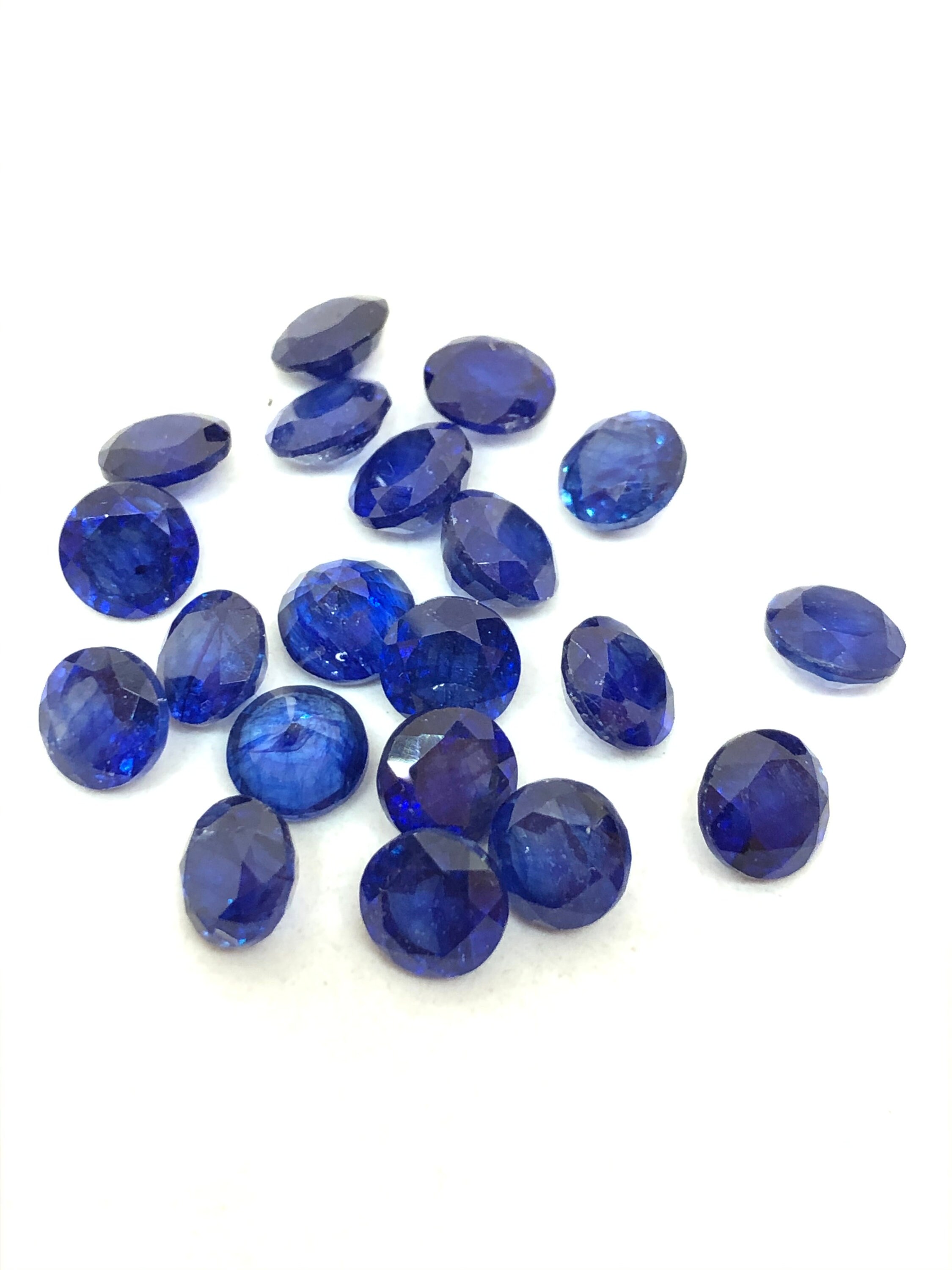 Blue Sapphire Round Shape Cut Faceted Loose Gemstone Size 3mm, 4mm, 5mm ...