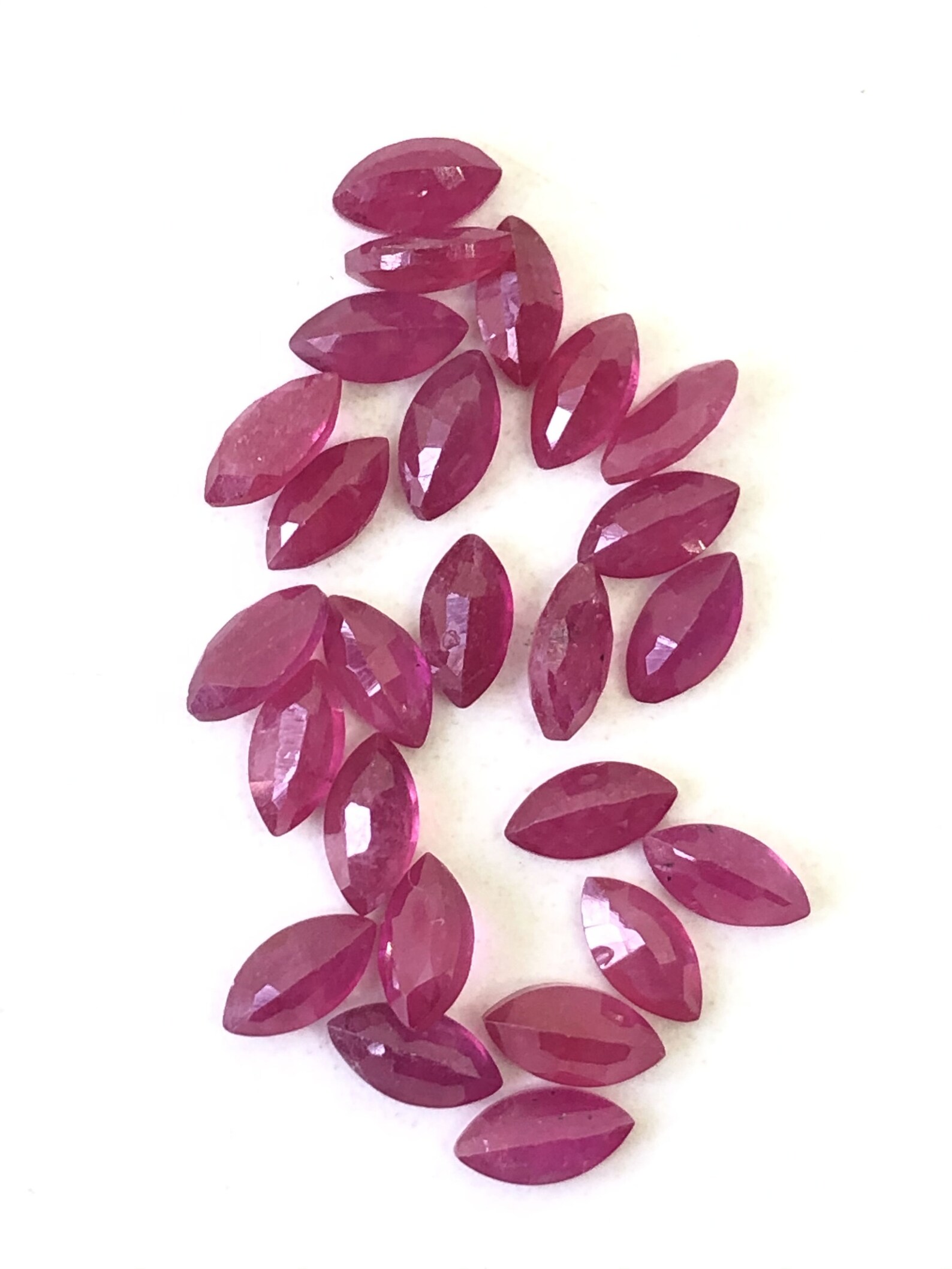 8.85 Ct Natural Ruby Marquise 6X3 MM Corte Facetado 25 Piezas | Etsy España