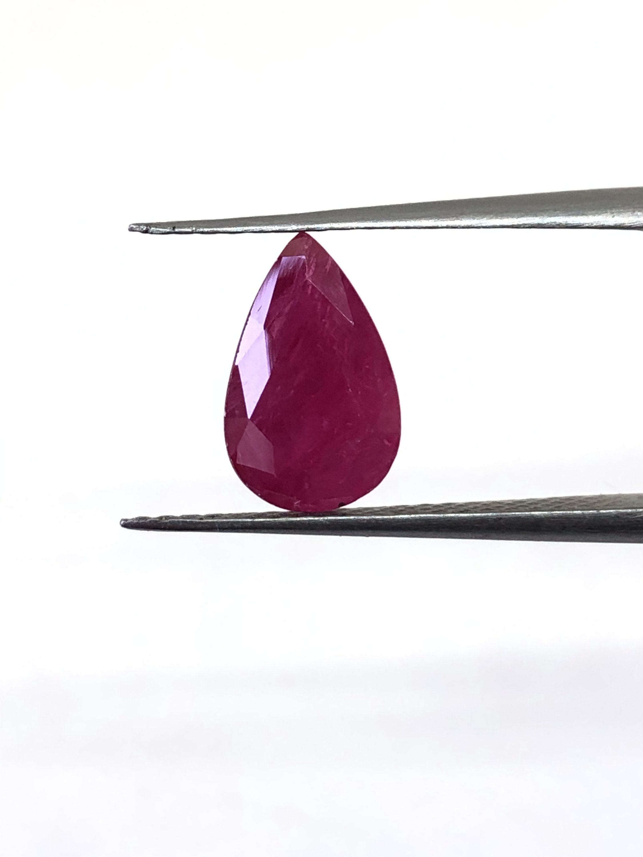 2.22 Carat Natural Ruby Pear Shape Size 10.50x6.70 Mm Cut - Etsy UK