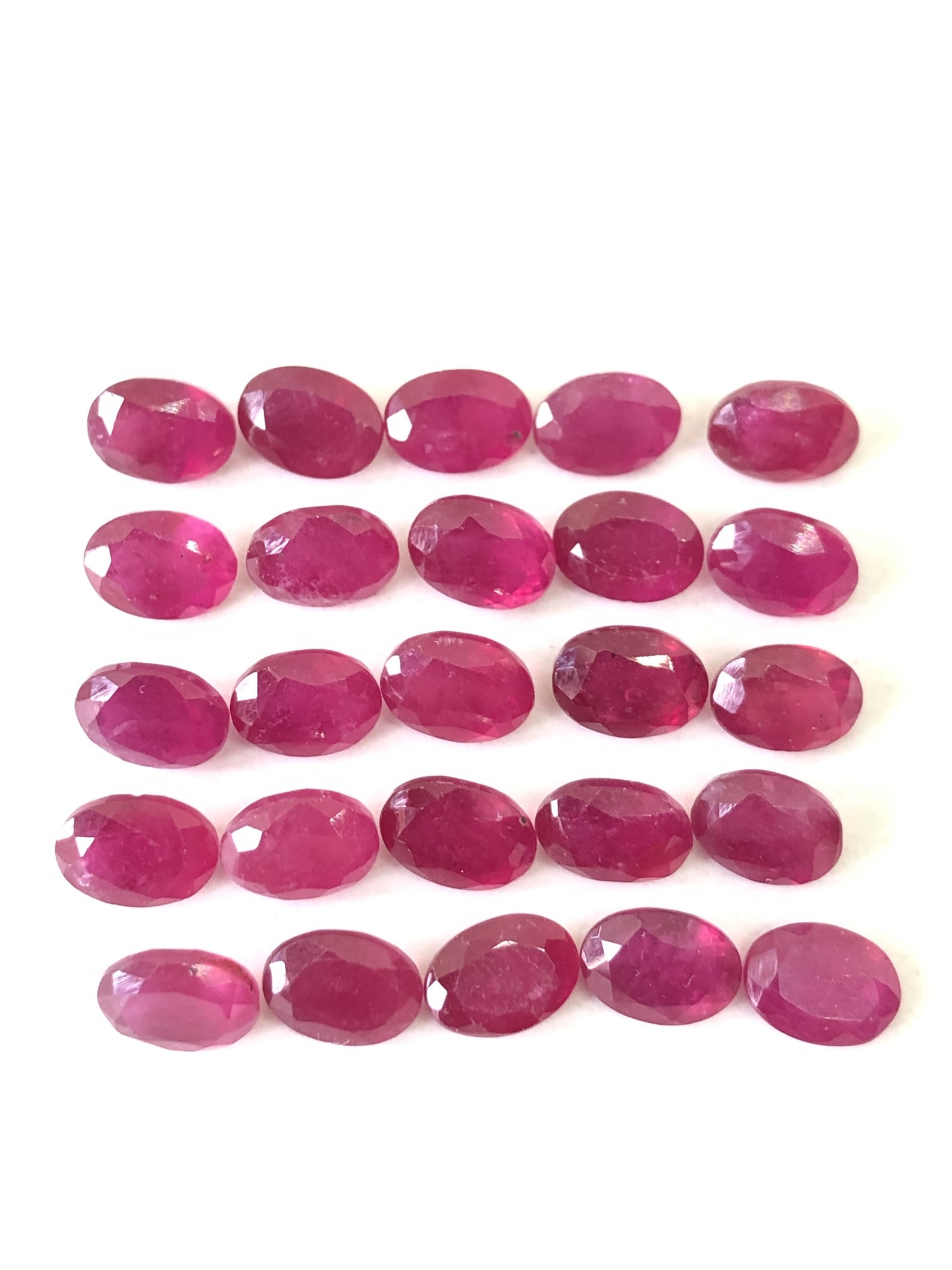 Natural Ruby Oval Shape Cut Faceted Loose Gemstone Size 4x3 | Etsy