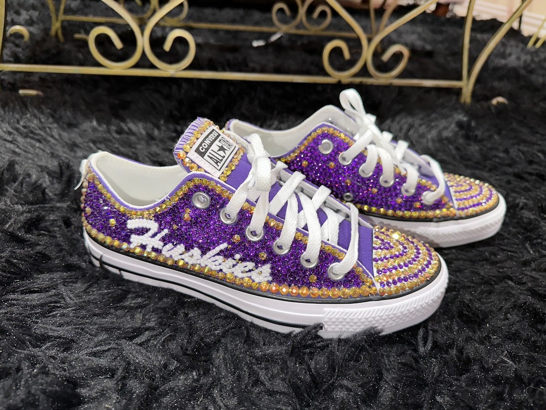 Rhinestones Shoes, Bling Sneakers, Sparkle Shoes, College Team, Sports ...