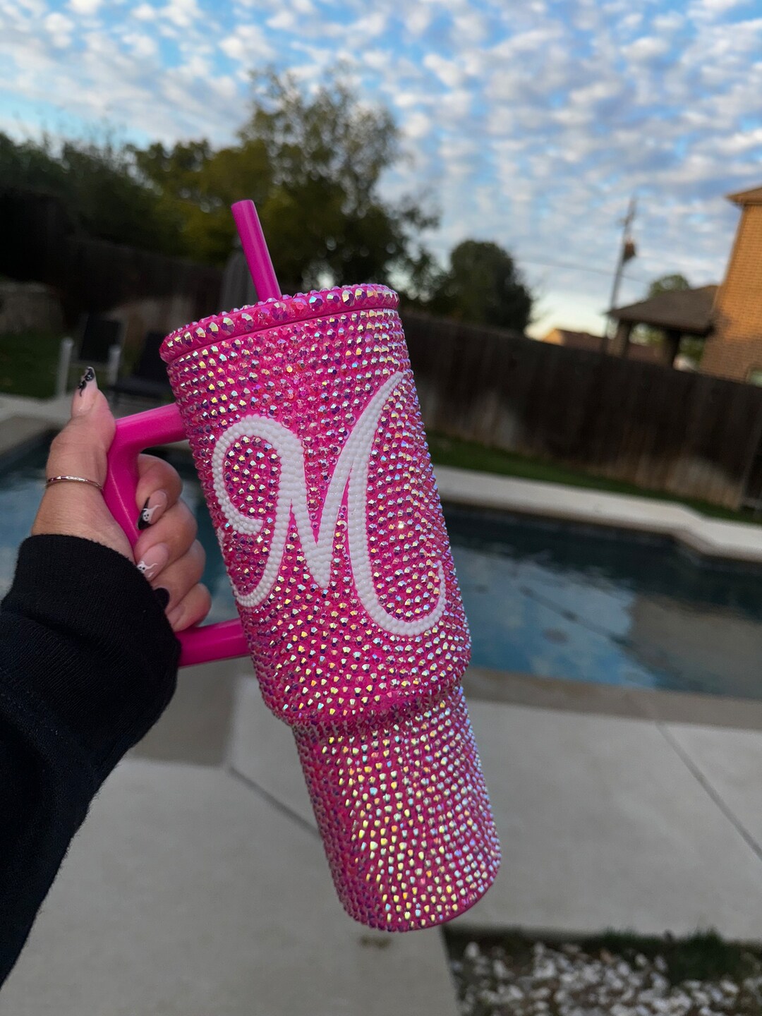 Bling Tumbler, Rhinestones Tumbler, Bling Drink, Bling Cup, Team Bling ...