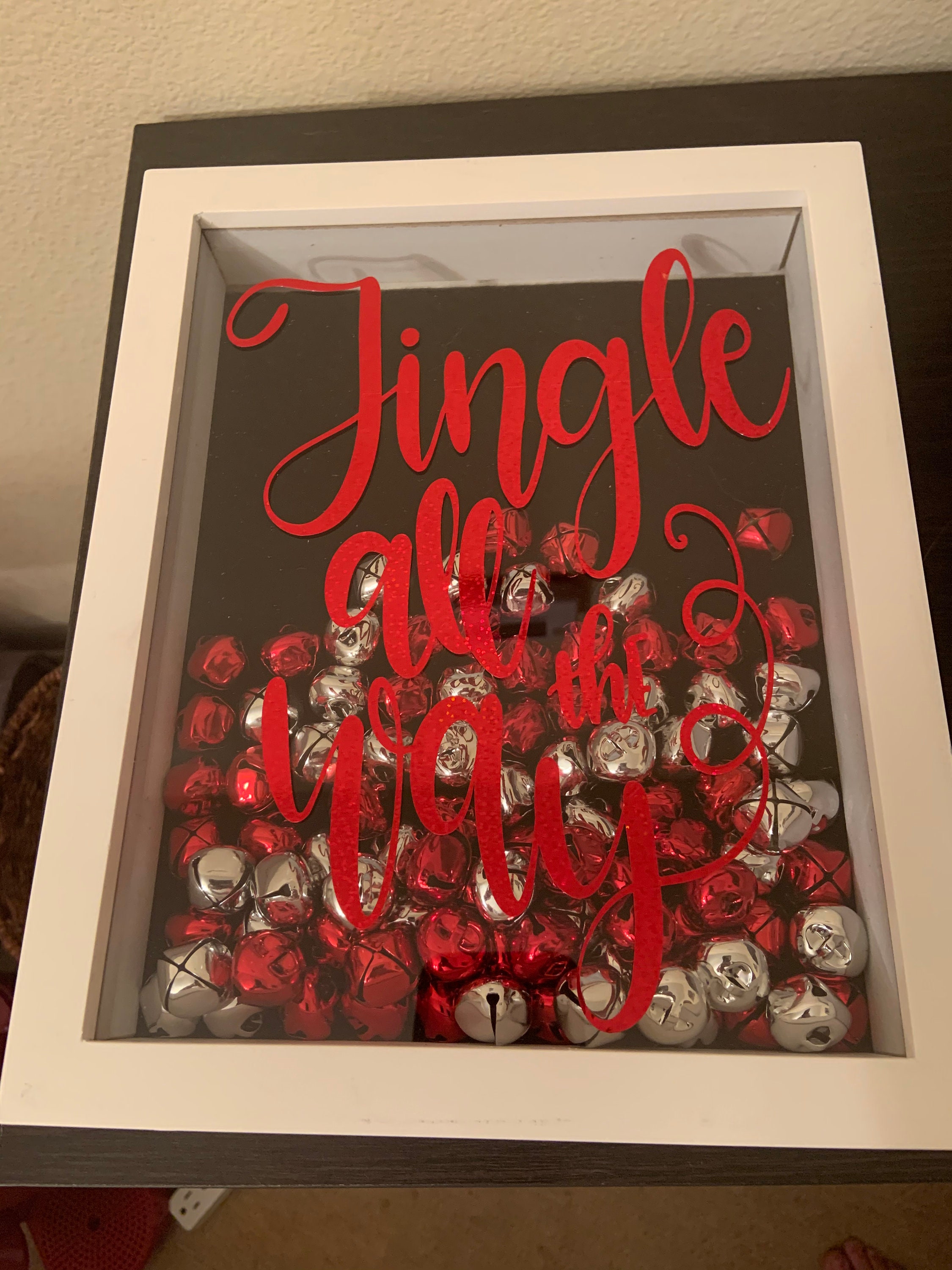 Jingle All the Way Shadow Box - Etsy