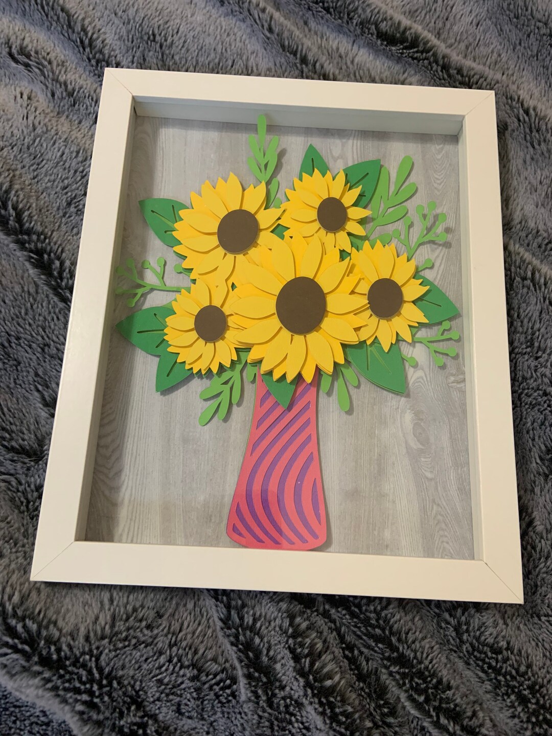 Sunflower Shadow Box - Etsy