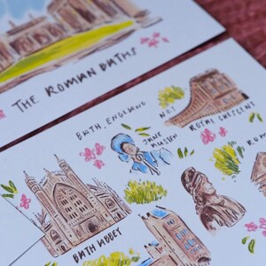 Bath England Print, Travel Print. Bath Art Print. Bath Drawing. Bath ...