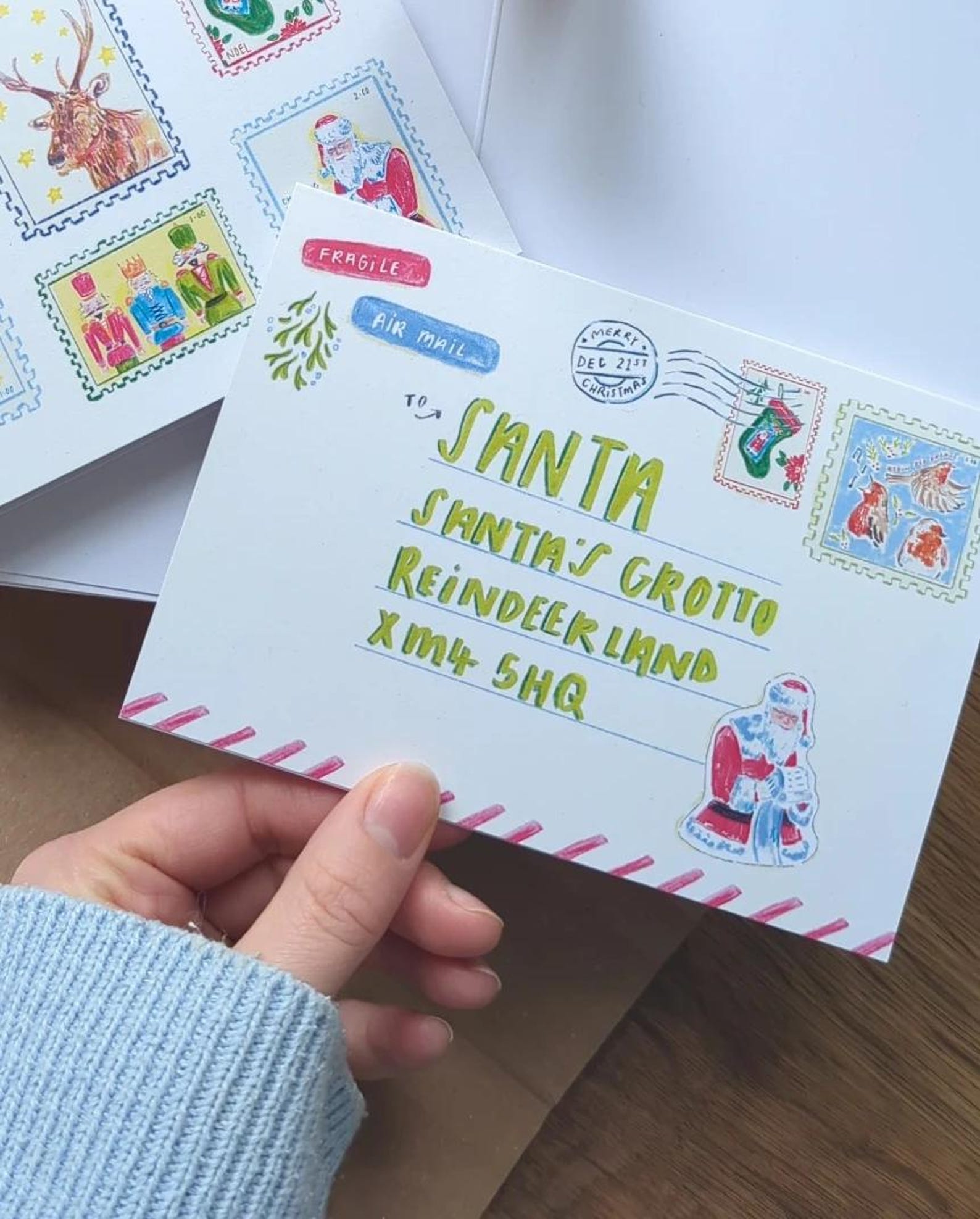 Letter to Santa Greetings Card | Father Christmas Christmas Card ...