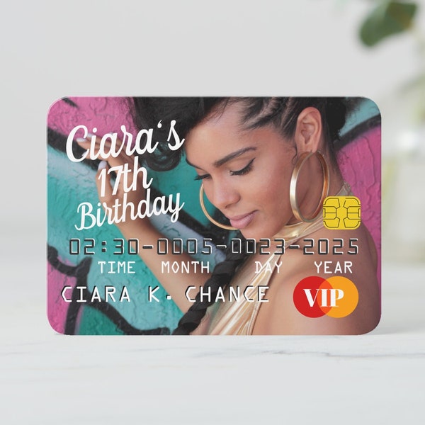 Credit Card Invitation - Etsy