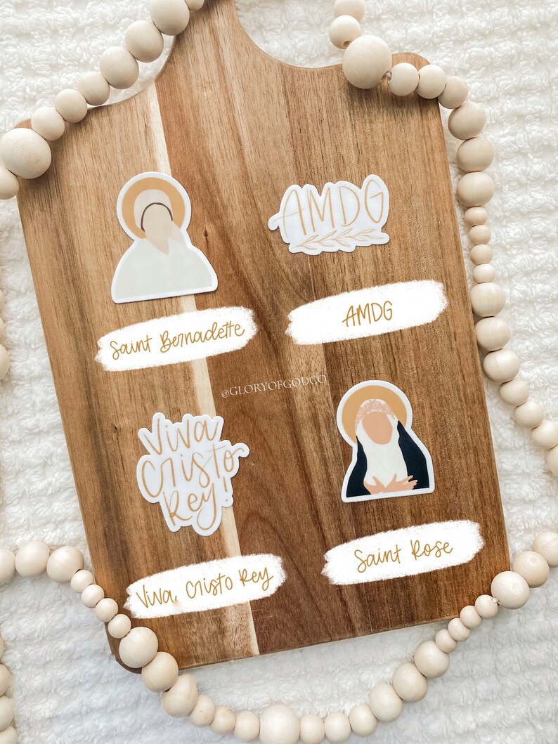 Build Your Own Sticker Bundle Catholic Stickers Saint | Etsy